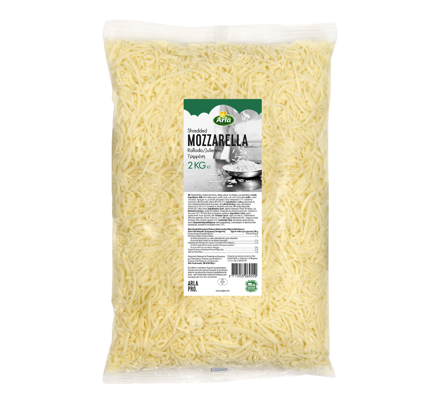 Arla® Pro Arla PRO Mozzarella τριμμένη 2kg | Arla Foods
