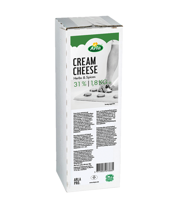 Arla® Pro Arla PRO Cream Cheese Herbs & Spices 31% 1,8kg | Arla Foods