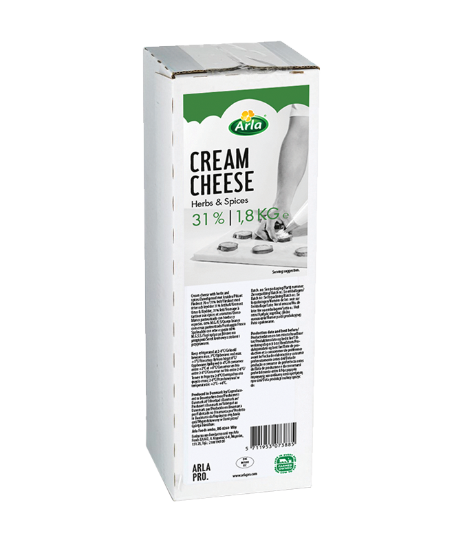 Arla® Pro Arla PRO Cream Cheese Herbs & Spices 31% 1,8kg | Arla Foods